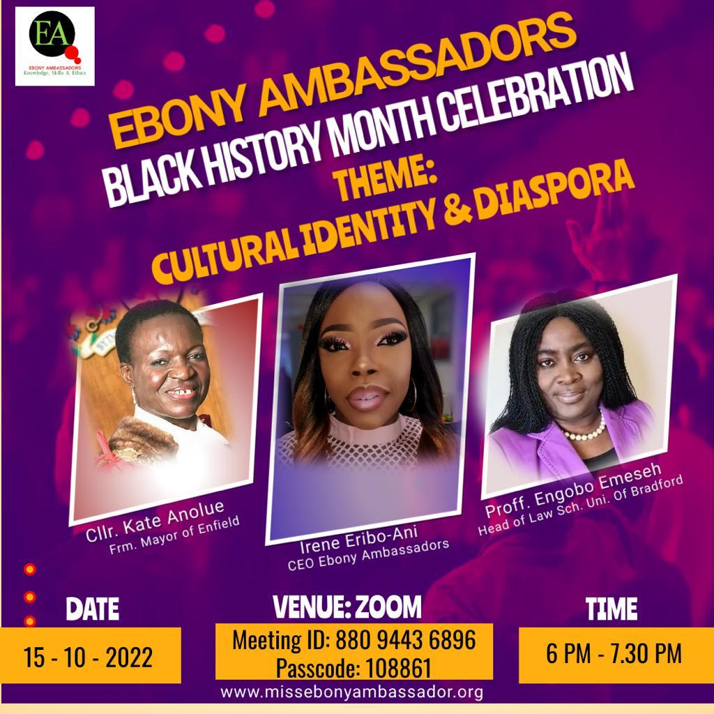 BLACK HISTORY MONTH CELEBRATION - Ebony Ambassadors