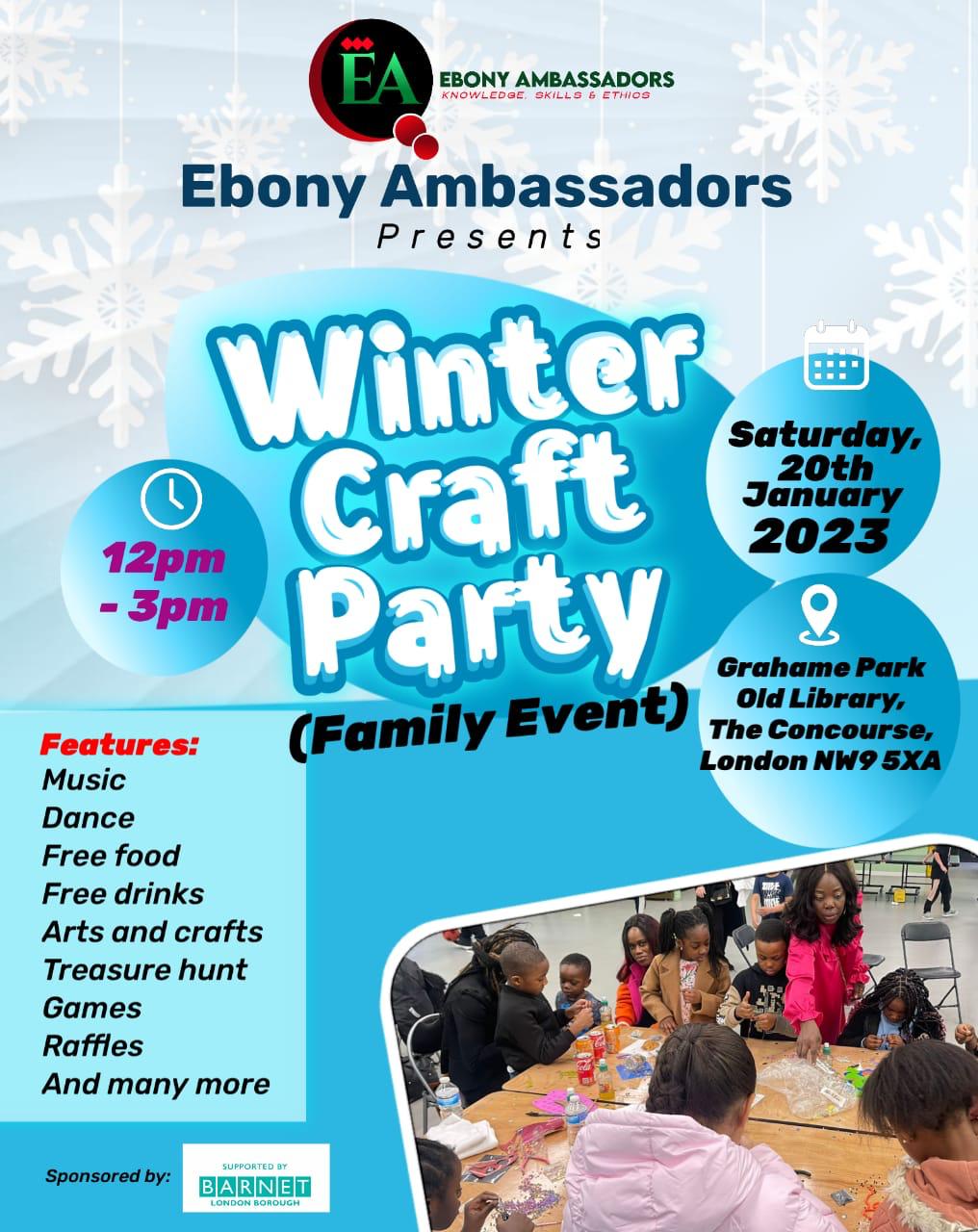 WINTER CRAFT PARTY - Ebony Ambassadors